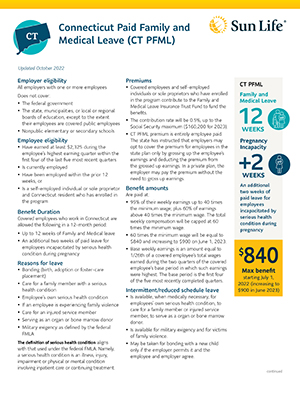 Connecticut Paid Family and Medical Leave | Sun Life U.S.